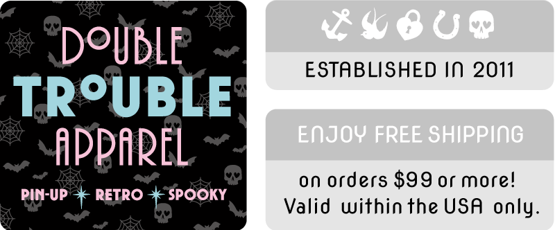Double Trouble Apparel | Modern Retro Pinup Tattoo Style Clothing ...