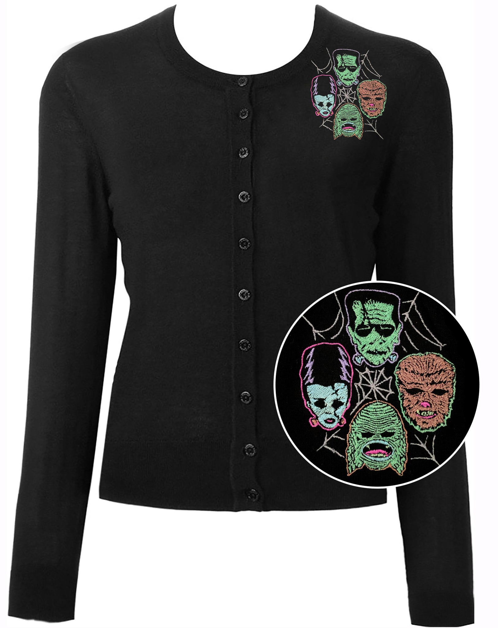 Monster Mash Spiderweb Cardigan | Double Trouble Apparel