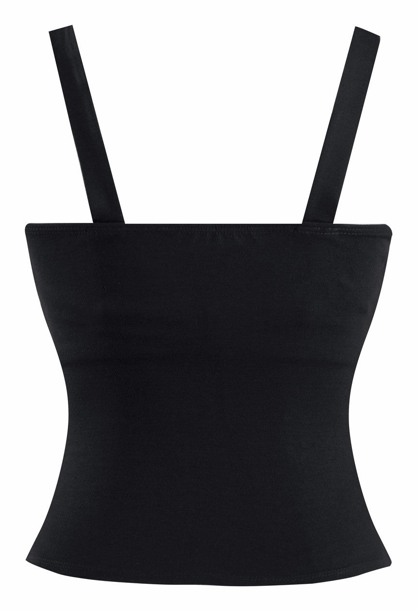 Retro Gal Pin Up Criss Cross Top in Black. Pin up, retro, rockabilly ...
