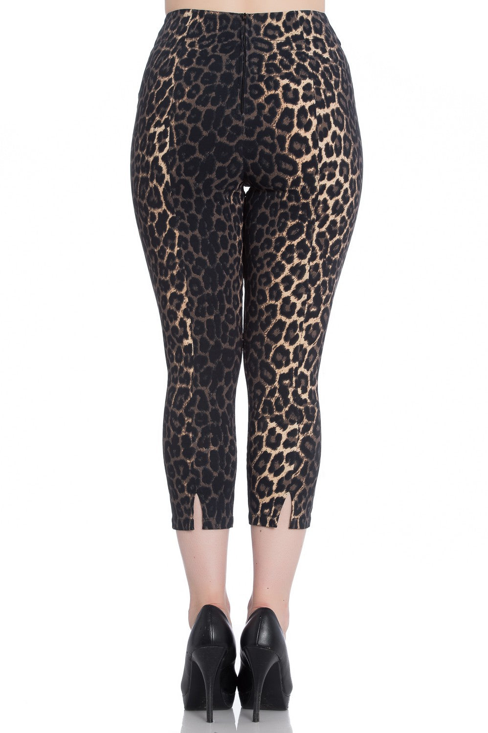 Leopard Print High Waist Retro Panthera Capri | Double Trouble Apparel